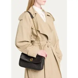 Bottega Veneta Madison Small Leather Shoulder Bag - Espresso
