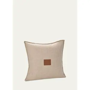 Loewe Anagram Wool/cashmere Cushion, 20" Square - Beige/ecru
