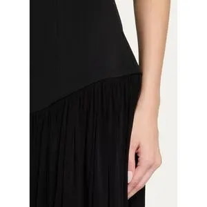 HEIRLOME Louise Gathered Yoke Jersey Maxi Skirt