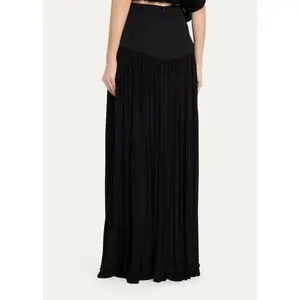HEIRLOME Louise Gathered Yoke Jersey Maxi Skirt