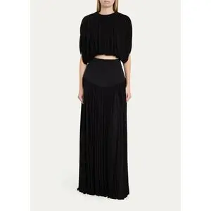 HEIRLOME Louise Gathered Yoke Jersey Maxi Skirt