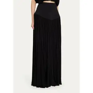 HEIRLOME Louise Gathered Yoke Jersey Maxi Skirt