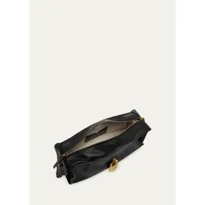 Balmain Pulse Padlock Crossbody Bag In Leather