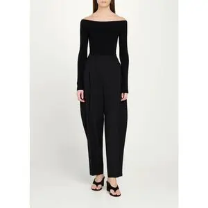 Alaïa 75mm Cube Calf Hair Thong Sandals