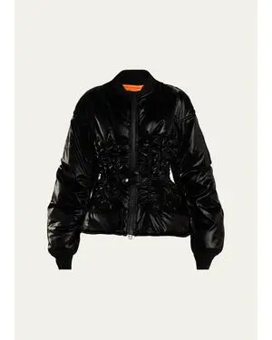 Junya Watanabe Cinched Ruched Jacket - Black