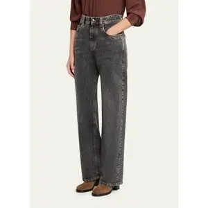 Brunello Cucinelli Mid-rise Straight-leg Pants
