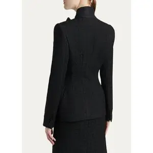Alexander McQueen Light Tweed Single-breasted Jacket