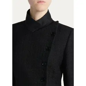 Alexander McQueen Light Tweed Single-breasted Jacket