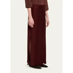Brunello Cucinelli Long Double-vent Skirt