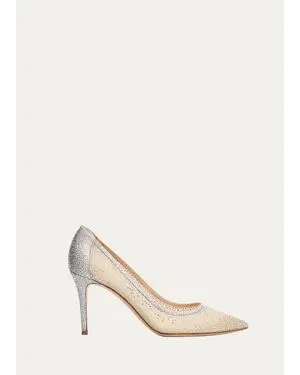 GIANVITO ROSSI 85mm Embellished Organza Pumps