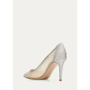 GIANVITO ROSSI 85mm Embellished Organza Pumps