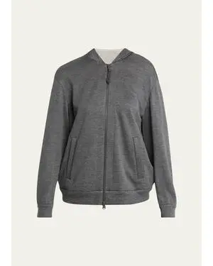 Brunello Cucinelli Monili-trim Cardigan Sweatshirt - Charcoal