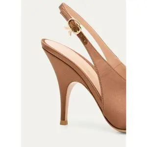 GIANVITO ROSSI 95mm Sofia Crepe Satin Slingback Pumps - Texas