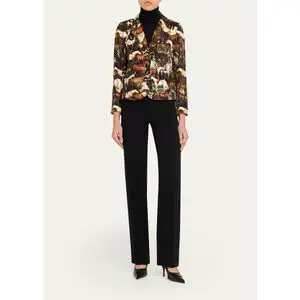 Libertine Take The Reins Silk Single-breasted Jacket