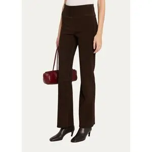 Kobi Halperin Madi Straight-leg Suede Pants