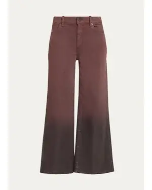 Kobi Halperin Rafaella Ombré Flared Crop Jeans