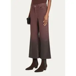 Kobi Halperin Rafaella Ombré Flared Crop Jeans