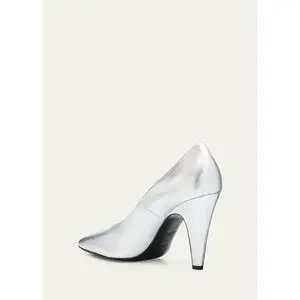 Alaïa 90mm Metallic Leather Pumps