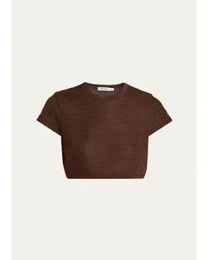 Simkhai Lidie Knit Crop Top
