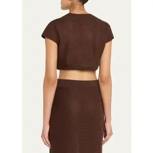 Simkhai Lidie Knit Crop Top