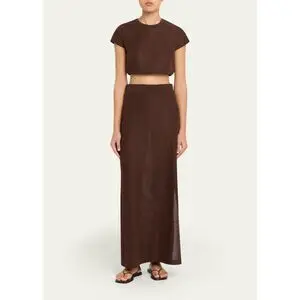 Simkhai Lidie Knit Crop Top