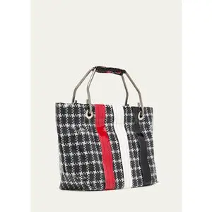 Plan C Small Woven Shopping Tote Bag