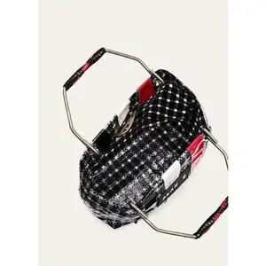 Plan C Small Woven Shopping Tote Bag