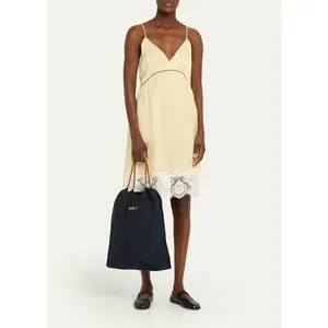 Plan C Cotton Shopping Tote Bag - Blue