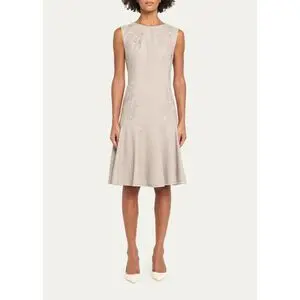 Kobi Halperin Tate Wool Drop-waist Knee-length Dress