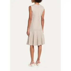 Kobi Halperin Tate Wool Drop-waist Knee-length Dress