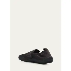 Prada Speedrock Suede Penny Loafers