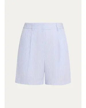 TWP Henry St Shorts In Spaced Shirt Striping