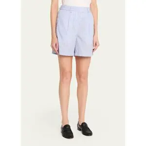 TWP Henry St Shorts In Spaced Shirt Striping