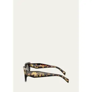 Prada Pr D02sf 54mm Oval Sunglasses - Grey Gradient
