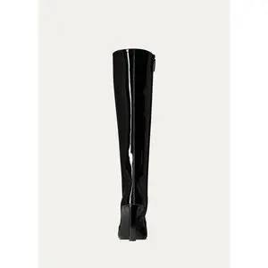 Saint Laurent Francoise Patent Leather Knee-high Boots