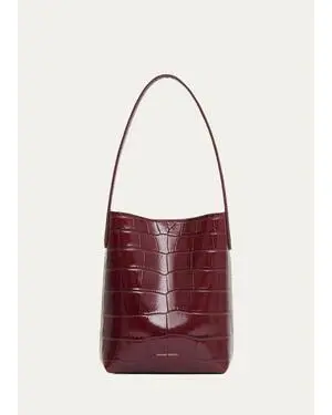 MANSUR GAVRIEL Mini Everyday Cabas Top Handle Bag - Oxblood