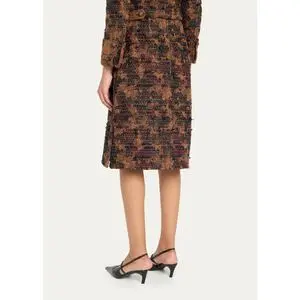 Kobi Halperin Olsen Tweed Knee-length Skirt