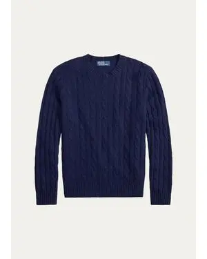 Polo Ralph Lauren The Iconic Cable-knit Cashmere Sweater - Blue