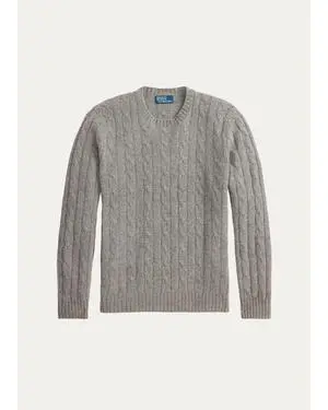 Polo Ralph Lauren The Iconic Cable-knit Cashmere Sweater Grey