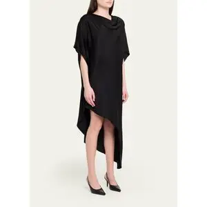 Simkhai Sadia Satin Mini Cape Dress