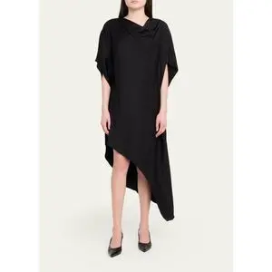 Simkhai Sadia Satin Mini Cape Dress
