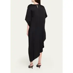 Simkhai Sadia Satin Mini Cape Dress