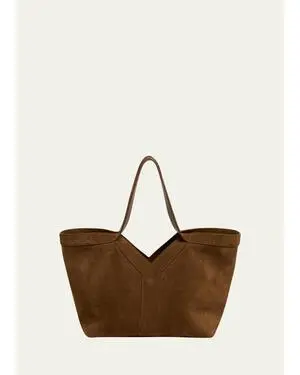 Saint Laurent Y Medium Tote Bag In Suede