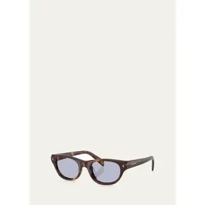 Prada Pr C08sf 52mm Cat-eye Sunglasses - Blue
