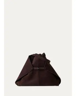 Akris Ai Large Slouchy Suede Tote Bag