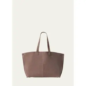 Akris Ai Large Slouchy Suede Tote Bag
