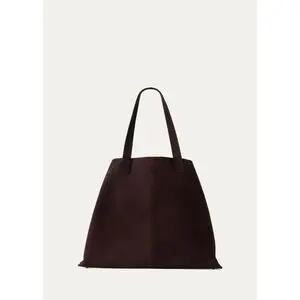 Akris Ai Large Slouchy Suede Tote Bag
