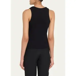 Givenchy Logo Ribbed Tank Top - Black