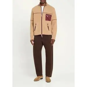 Guest In Residence Louis Felted Wool-cashmere Zip-front Jacket