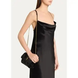 Saint Laurent Niki Mini Vintage Leather Shoulder Bag - Black